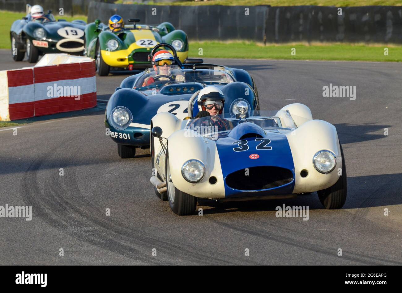 Sadler Chevrolet Mk3 classic sports car, vintage racing car competing ...