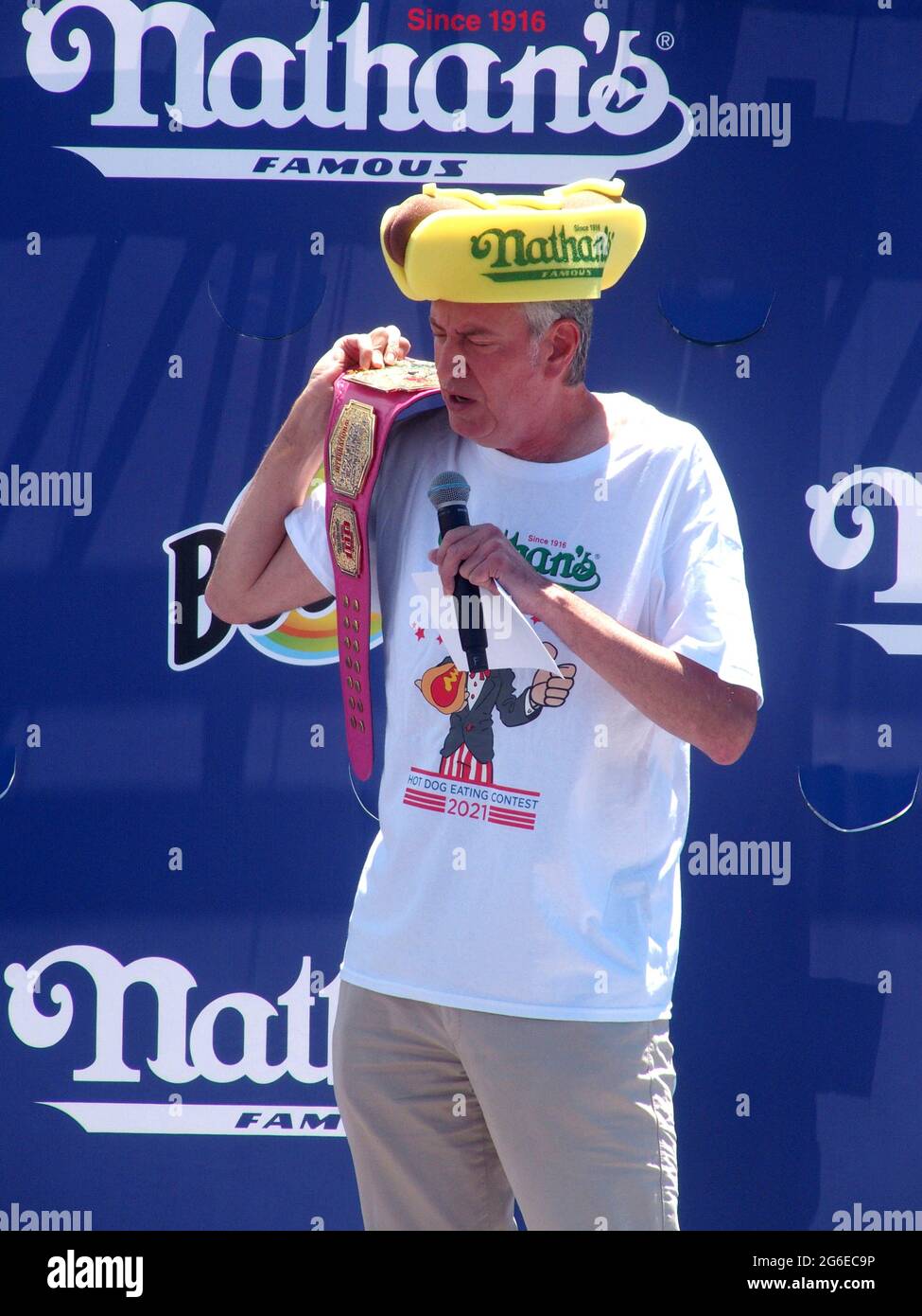 New York, New York, USA. 4th July, 2021. NATHAN'S FAMOUS FOURTH OF JULY ...