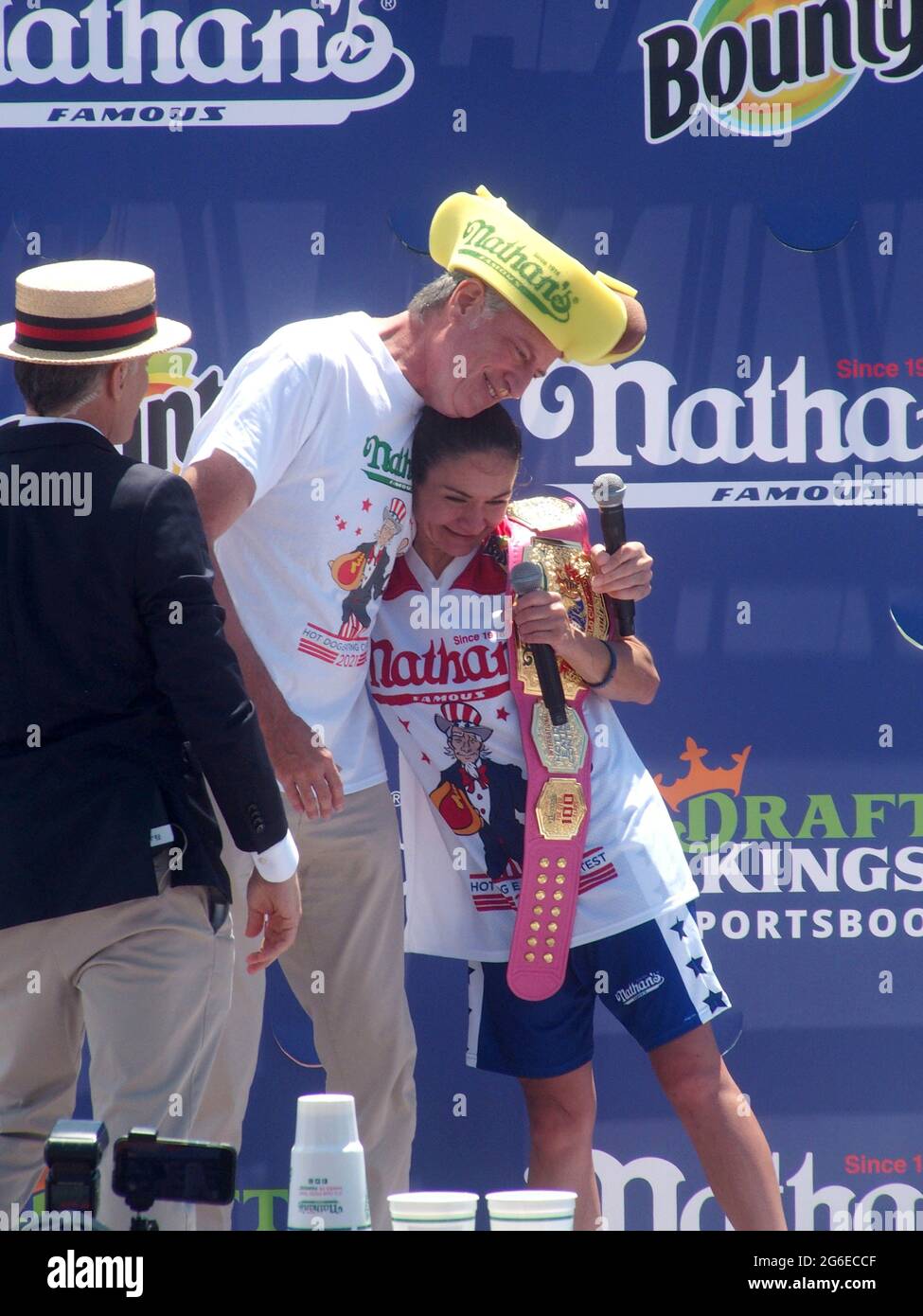 New York, New York, USA. 4th July, 2021. NATHAN'S FAMOUS FOURTH OF JULY ...