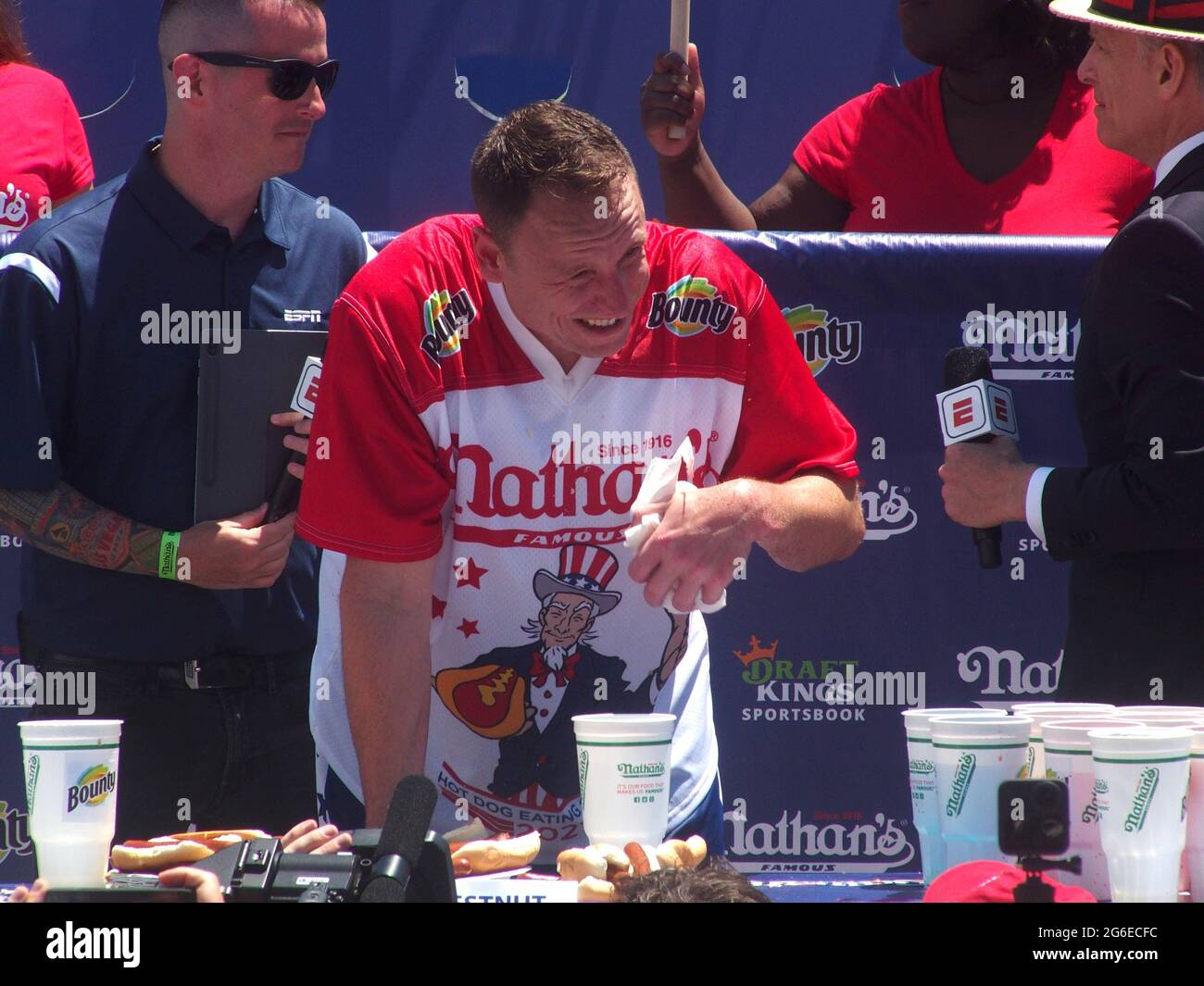 New York, New York, USA. 4th July, 2021. NATHAN'S FAMOUS FOURTH OF JULY ...