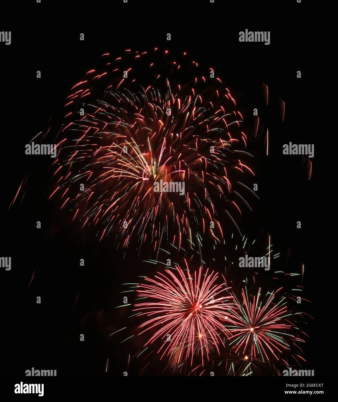 Fourth of July fireworks display at Emporia State University Welch ...