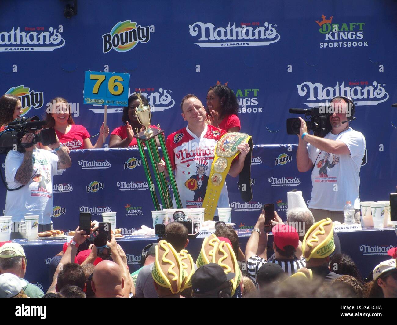 New York, New York, USA. 4th July, 2021. NATHAN'S FAMOUS FOURTH OF JULY ...