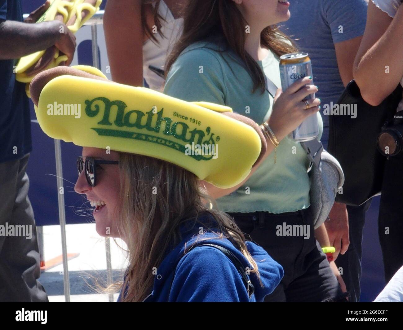 New York, New York, USA. 4th July, 2021. NATHAN'S FAMOUS FOURTH OF JULY ...