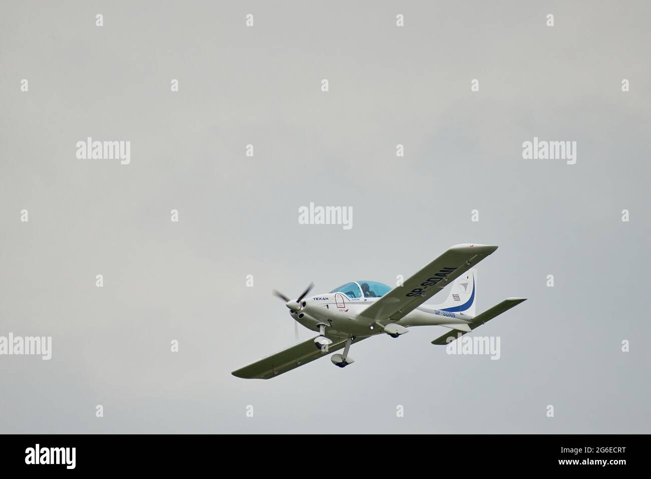 Tecnam P2008JC LOT Flight Academy airplane during Fly Fest 2021 airshow ...