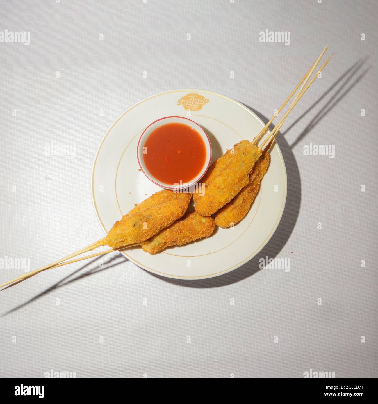 Indonesian street food, Chicken Sempol Stock Photo - Alamy