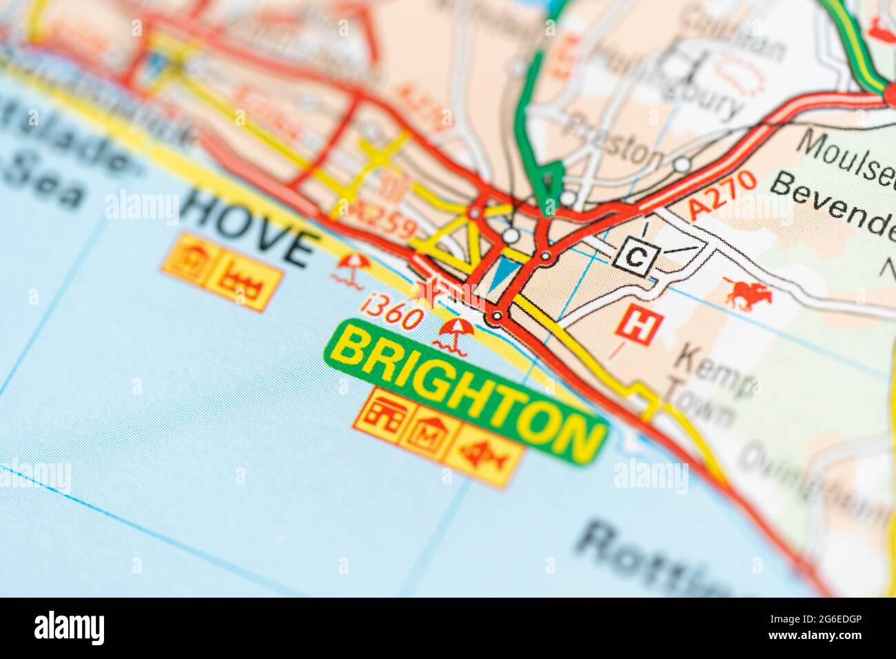 Uk Map Brighton High Resolution Stock Photography and Images - Alamy