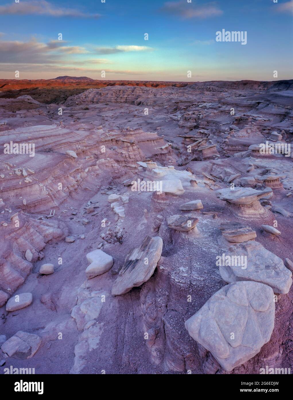 Badlands, Painted Desert, Petrified Forest National Park, Arizona Stock ...