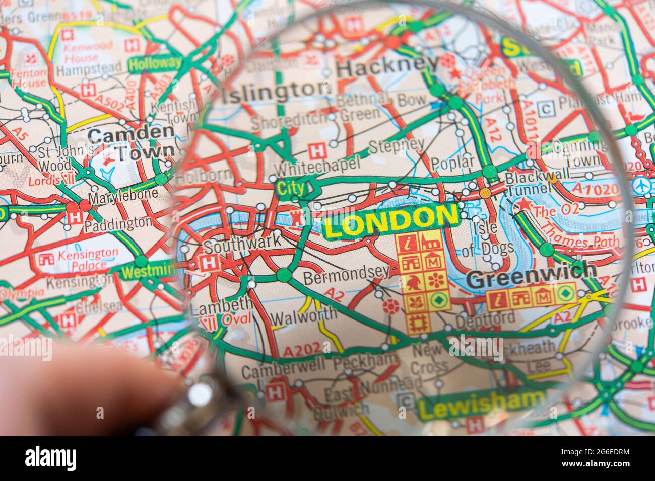 Greater london map hi-res stock photography and images - Alamy