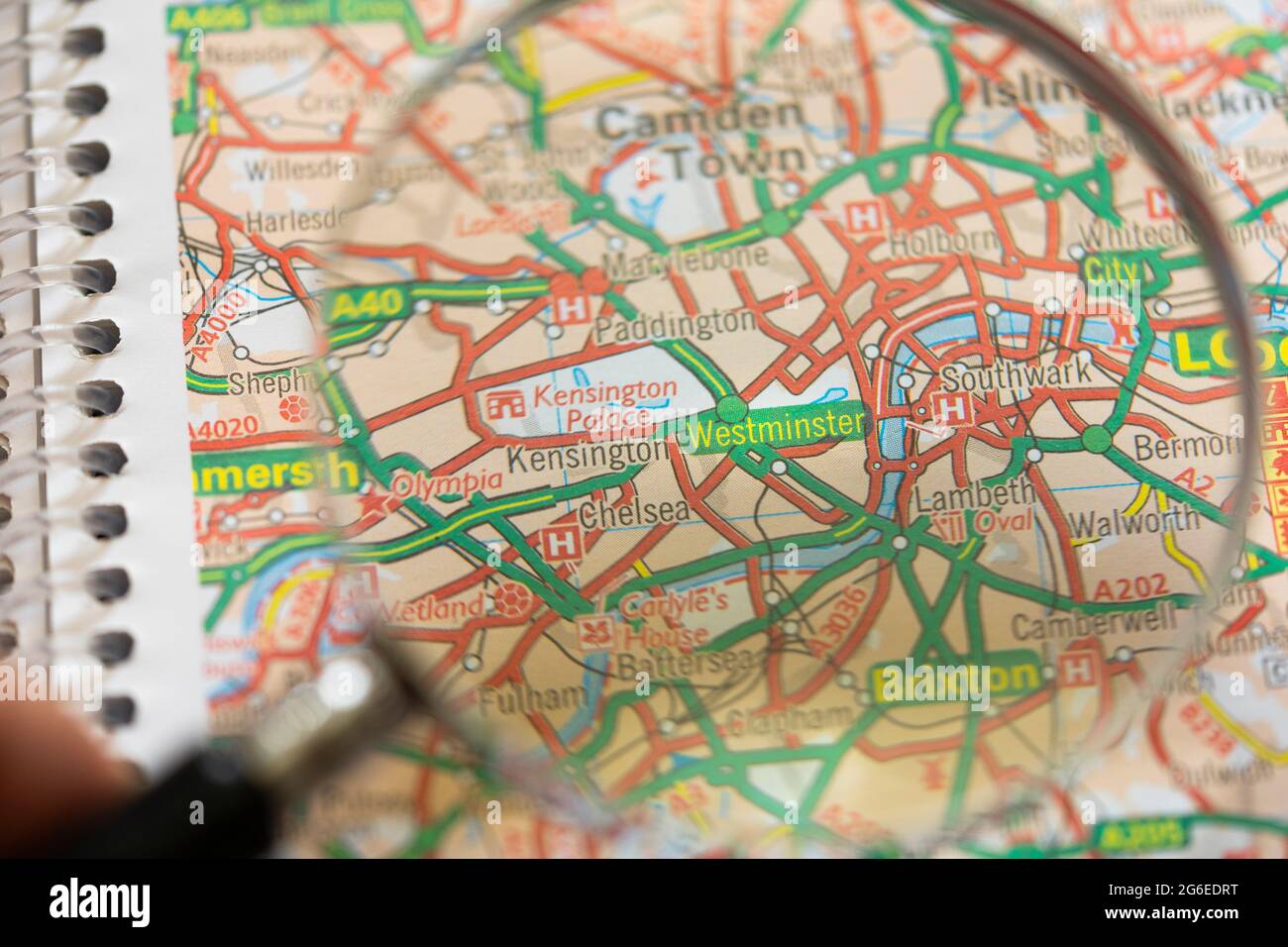 Central london map hi-res stock photography and images - Alamy