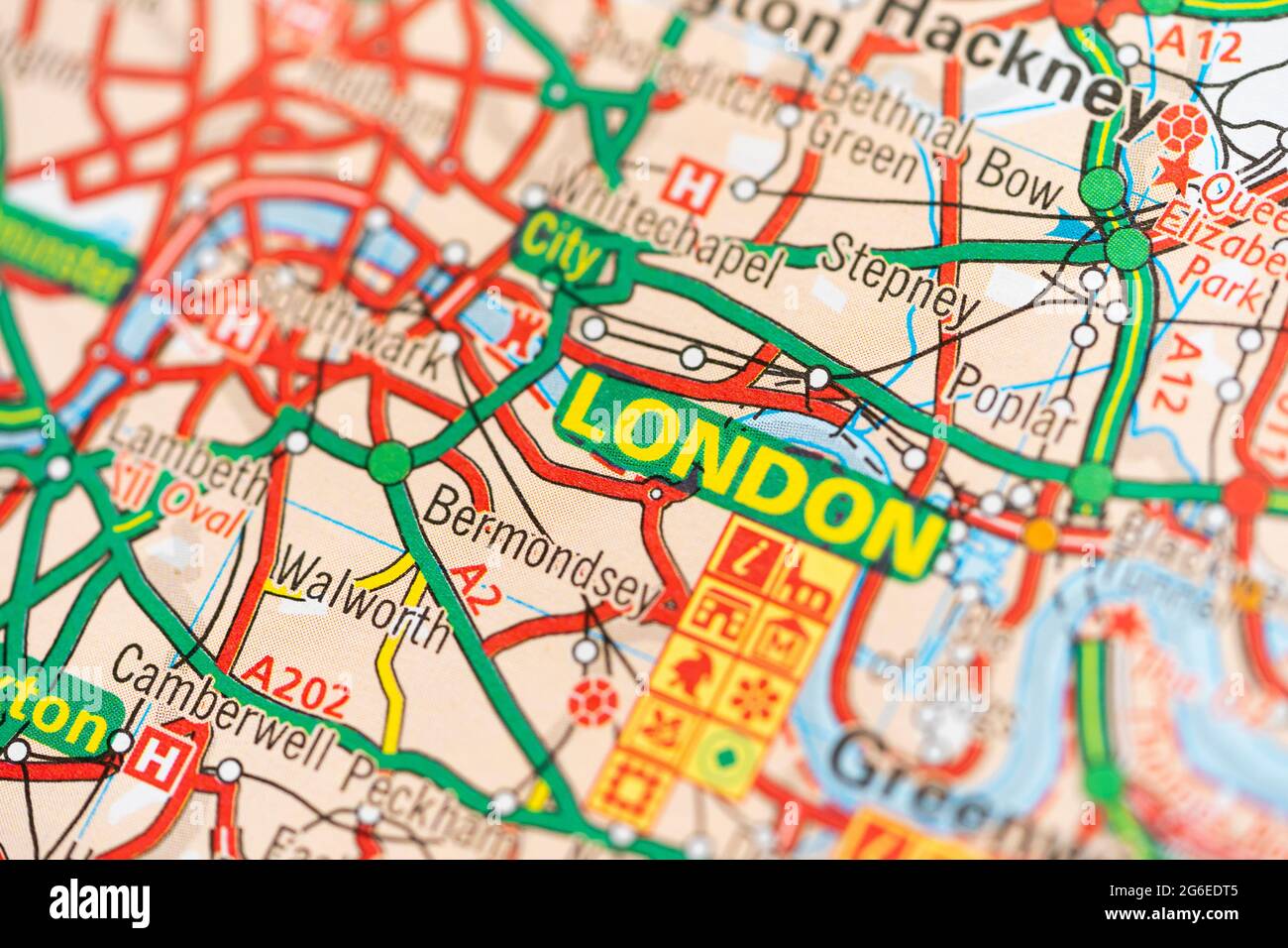 Greater london map hi-res stock photography and images - Alamy