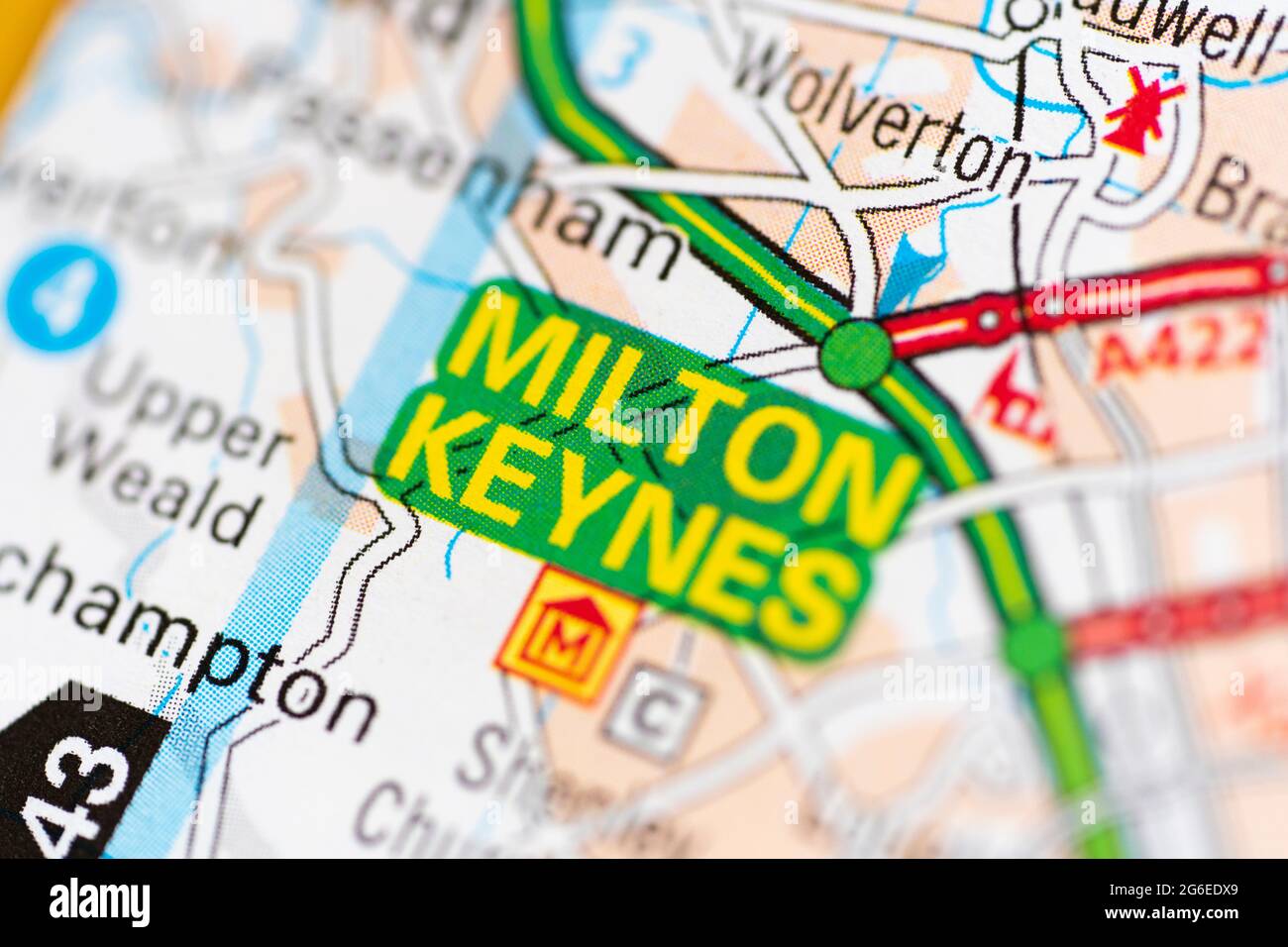 Milton keynes map hi-res stock photography and images - Alamy