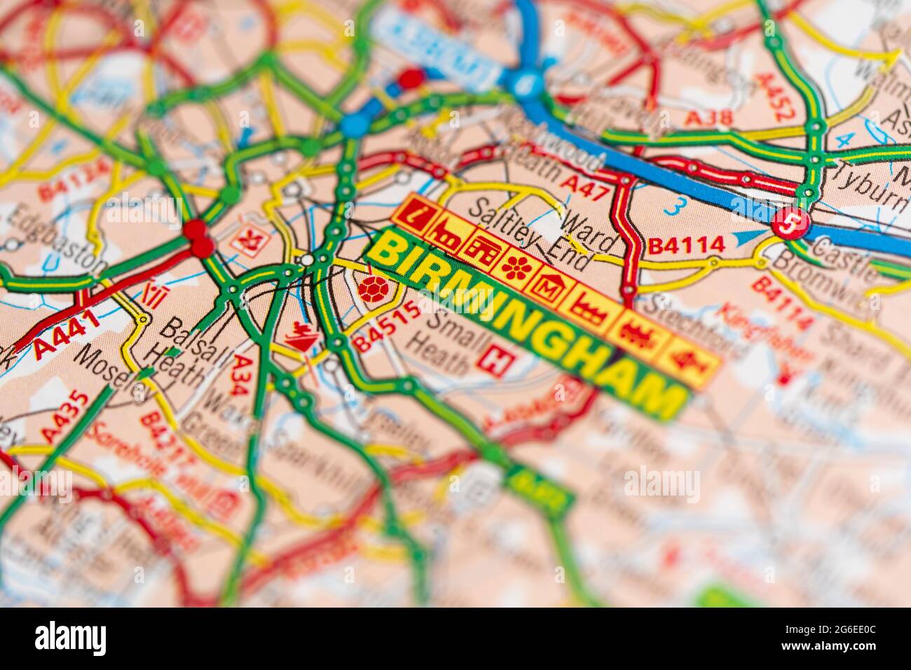 Map birmingham hi-res stock photography and images - Alamy
