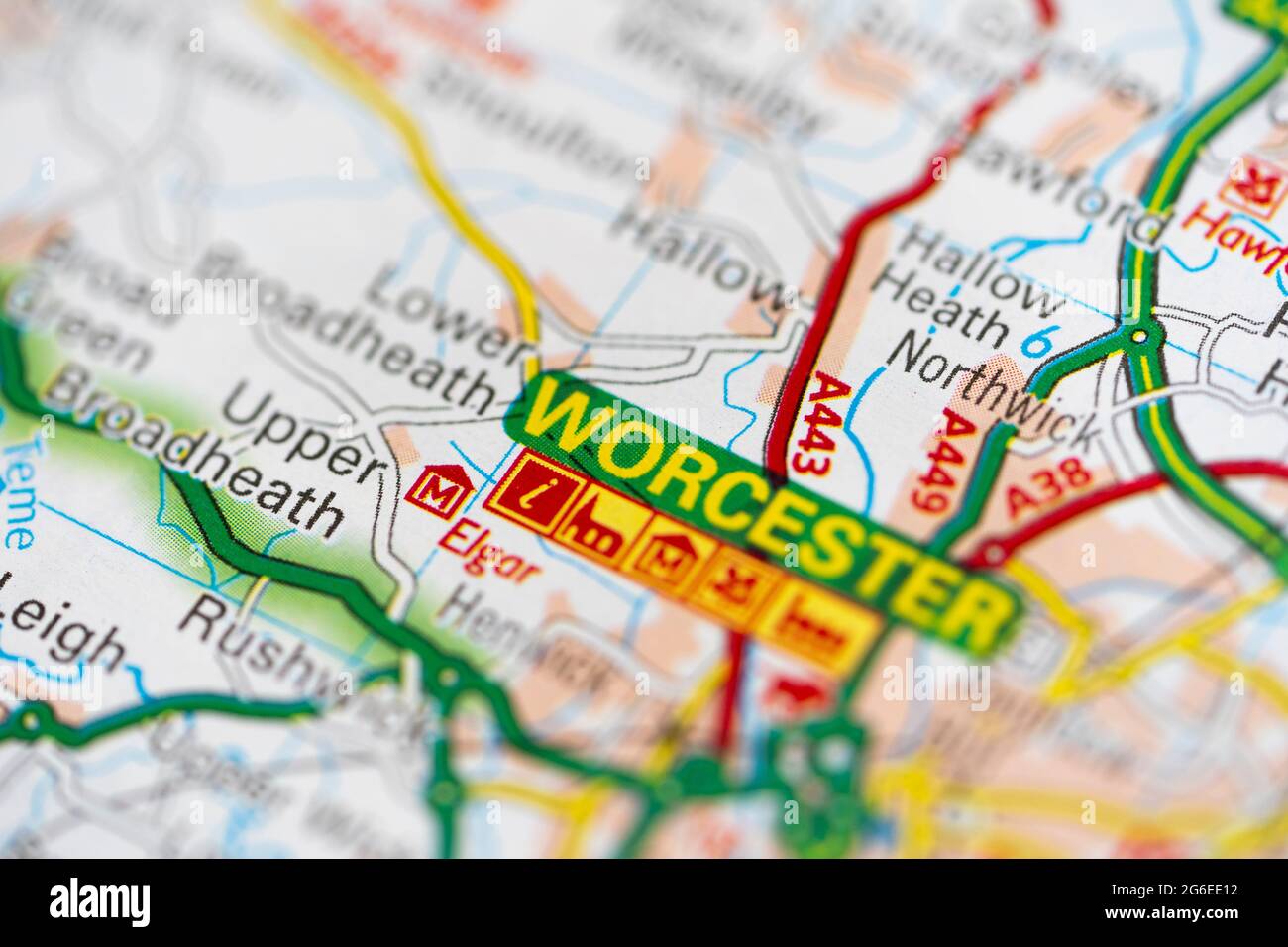 Worcester county map hi-res stock photography and images - Alamy