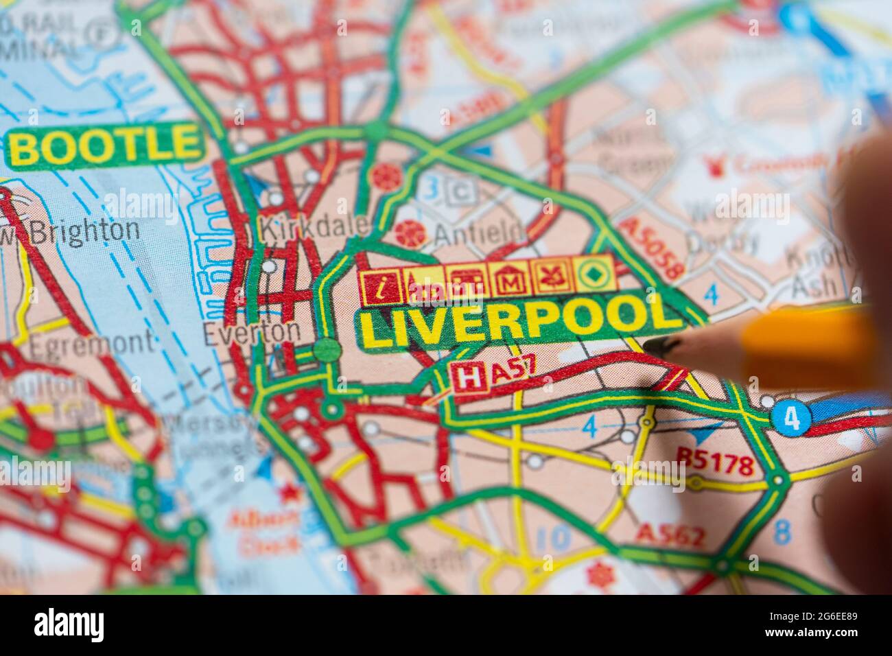 Map of liverpool hi-res stock photography and images - Alamy