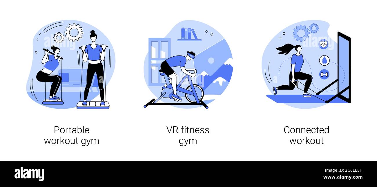 Sport lifestyle abstract concept vector illustrations Stock Vector ...