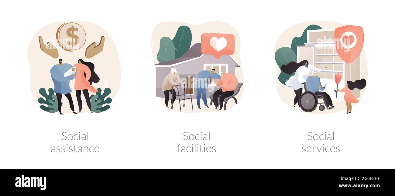 Social work abstract concept vector illustrations Stock Vector Image ...