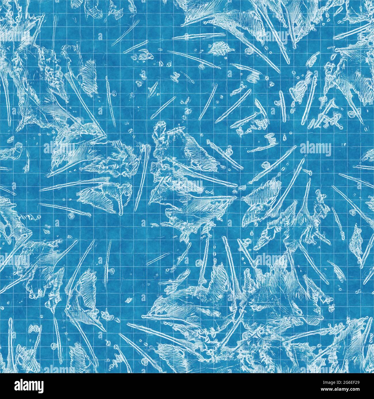 Seamless bright blue blueprint pattern for textile and print Stock ...
