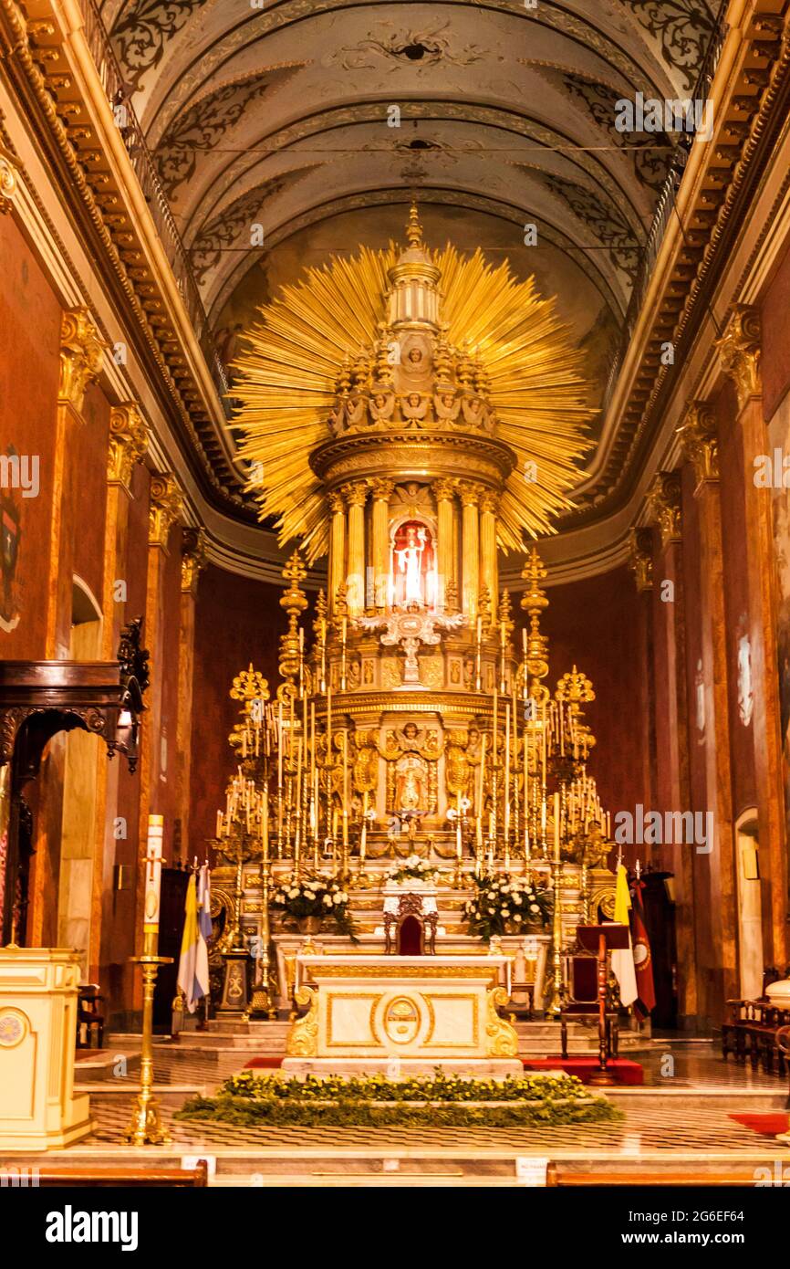 SALTA, ARGENTINA - APRIL 9, 2015: Altar of Cathedral Basilica and ...