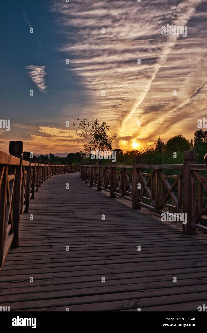 leading line and bridge Stock Photo - Alamy