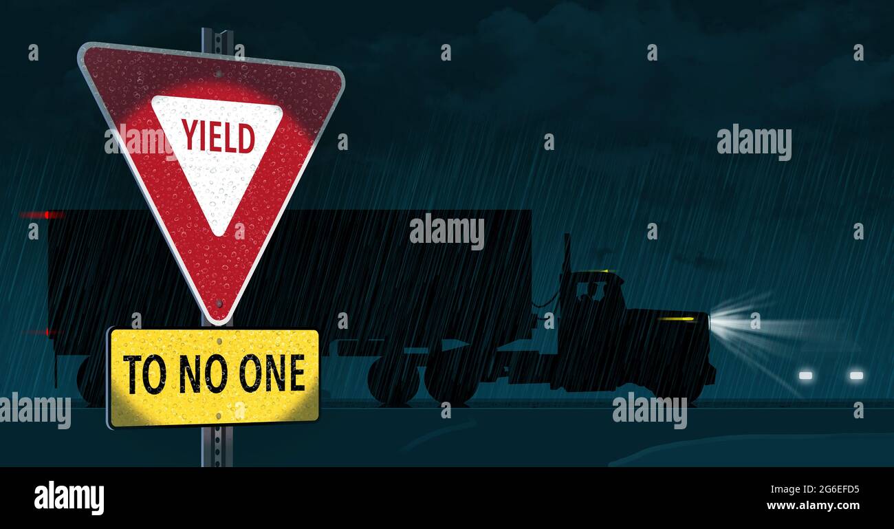 Traffic yield sign hi-res stock photography and images - Alamy