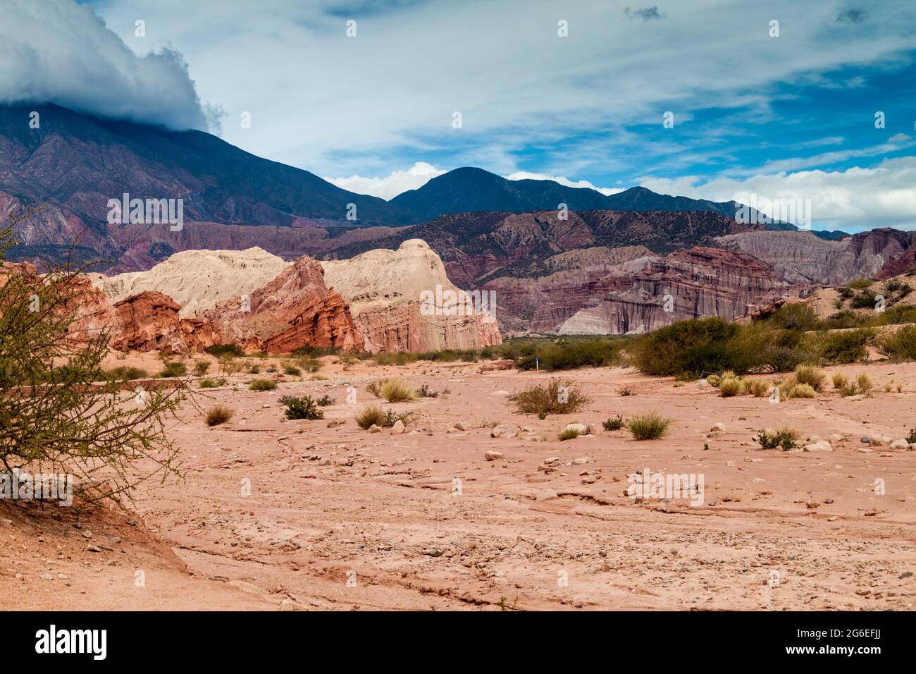 Rock formations in Quebrada de Cafayate valley, Argentina Stock Photo ...