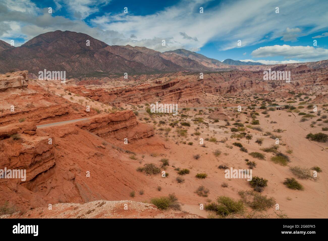 Rock formations in Quebrada de Cafayate valley, Argentina Stock Photo ...