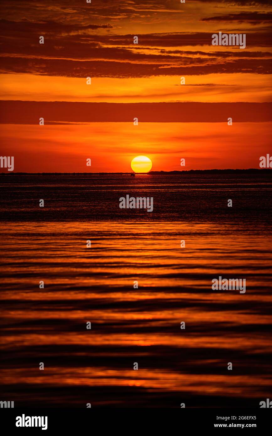Ocean sea sunset. Traveling concept. Nature concept Stock Photo - Alamy