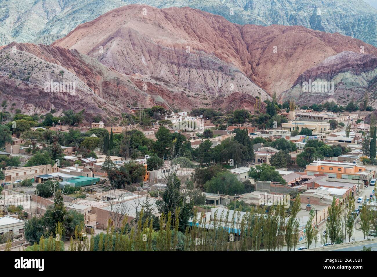 Cerro del los Siete Colores (Hill of Seven Colors) over Purmamarca ...
