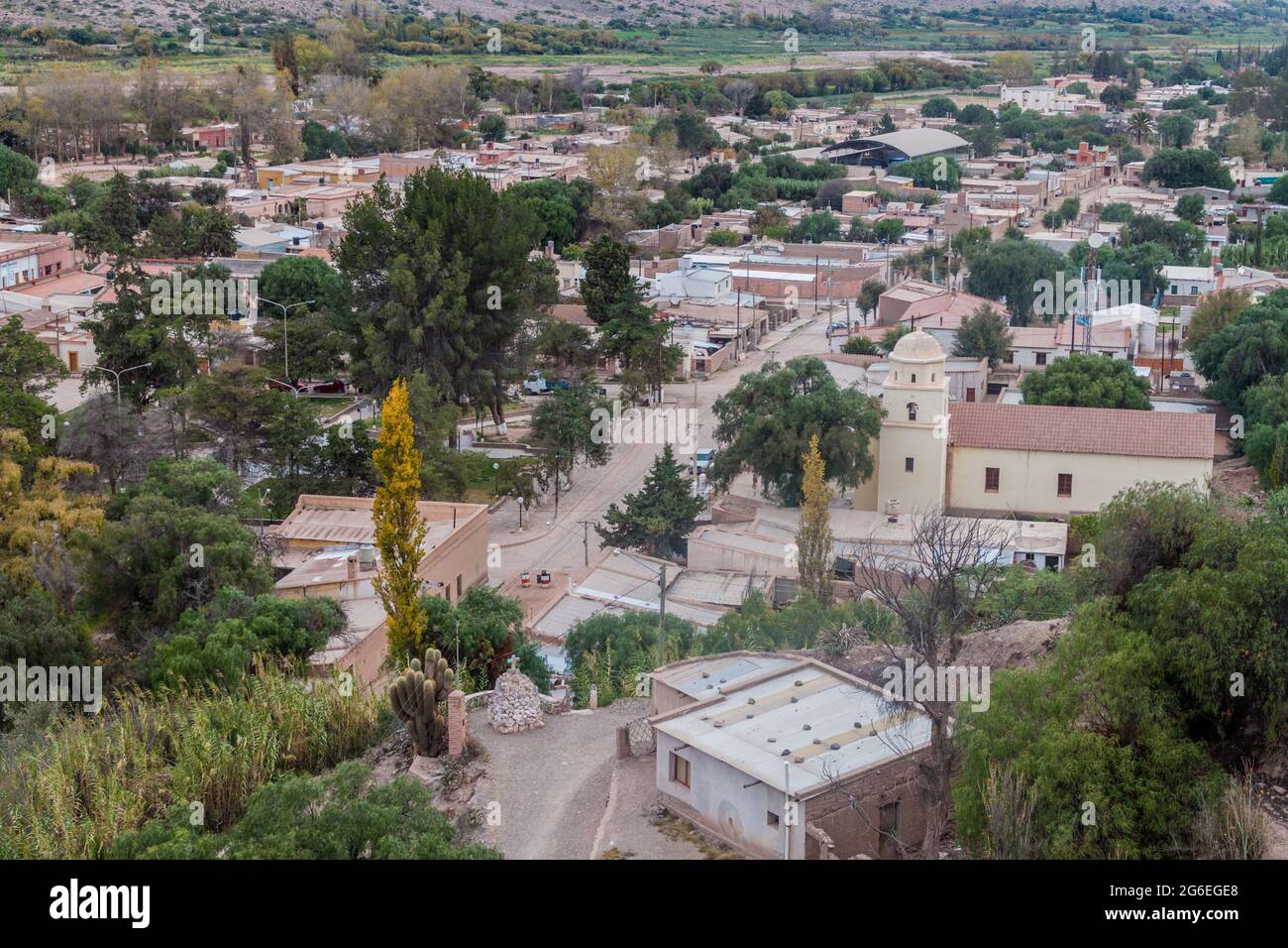 Village Maimara in Quebrada de Humahuaca valley, Argentina Stock Photo ...
