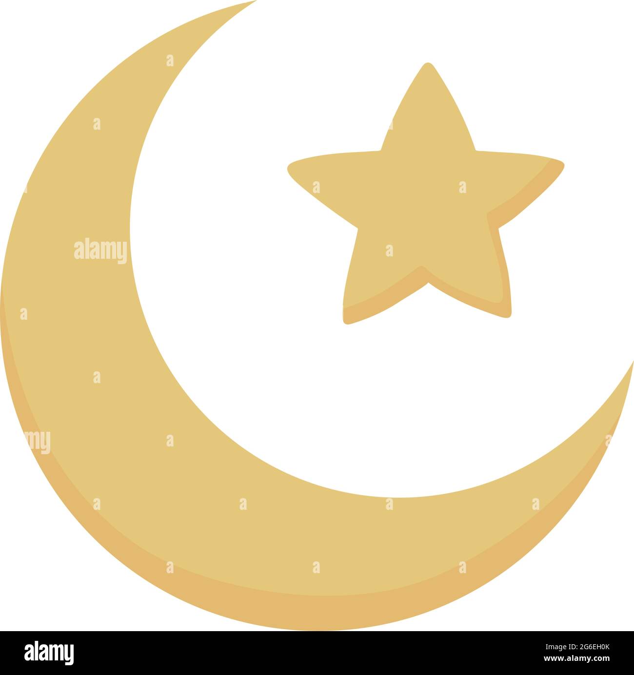 Gold glitter moon icon hi-res stock photography and images - Alamy
