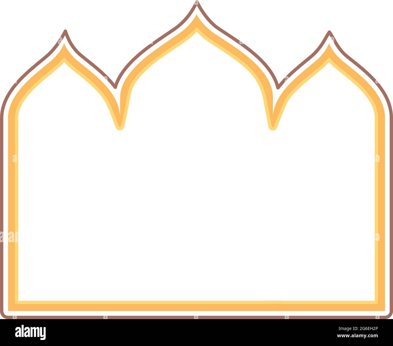 gold arabic frame Stock Vector Image & Art - Alamy