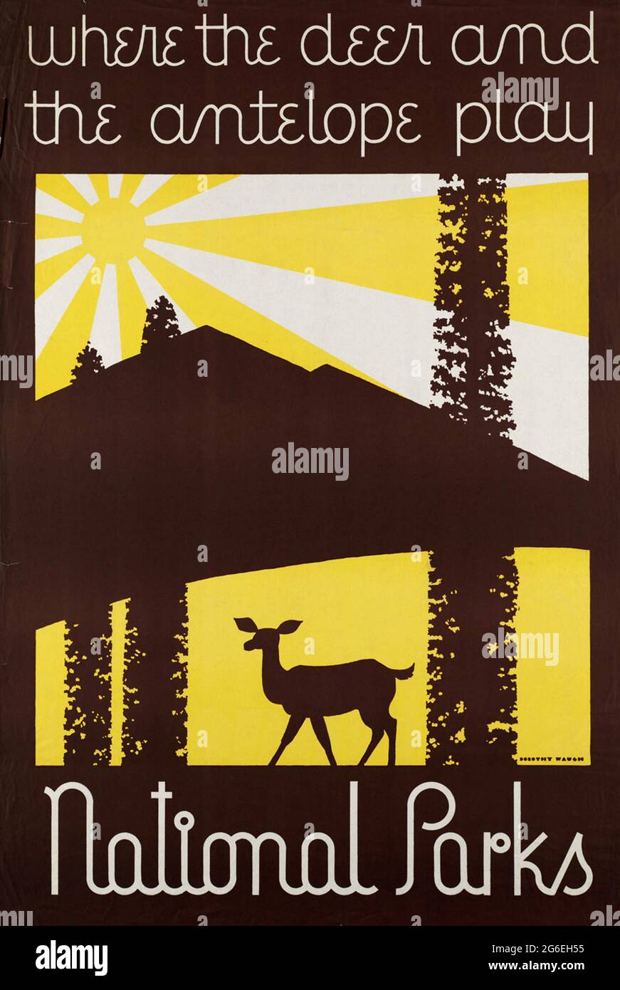 Retro national parks posters hi-res stock photography and images - Alamy