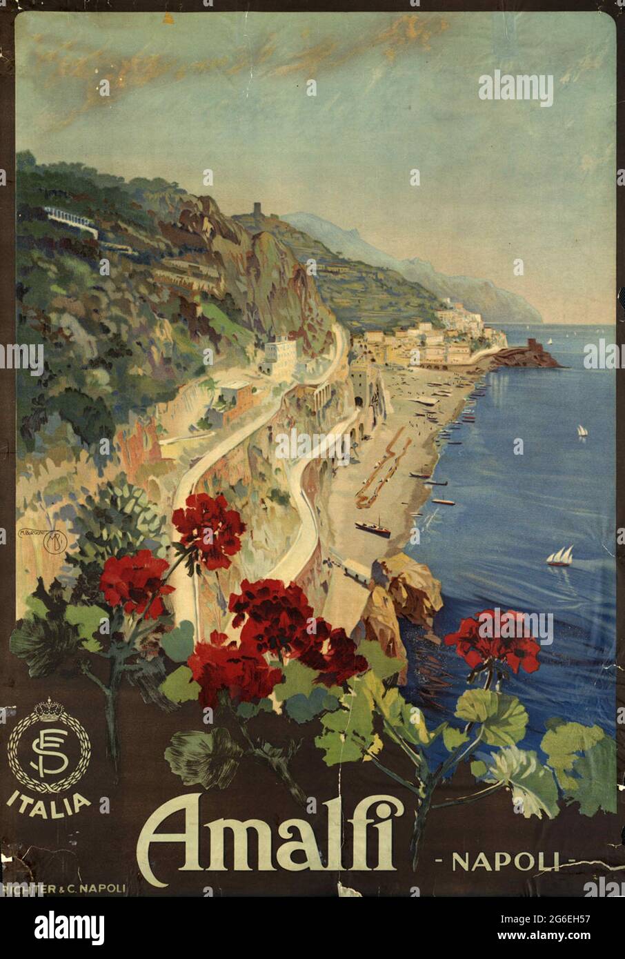 Vintage naples travel posters hi-res stock photography and images - Alamy
