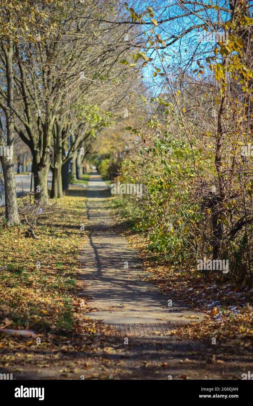 Fall sidewalks hi-res stock photography and images - Alamy