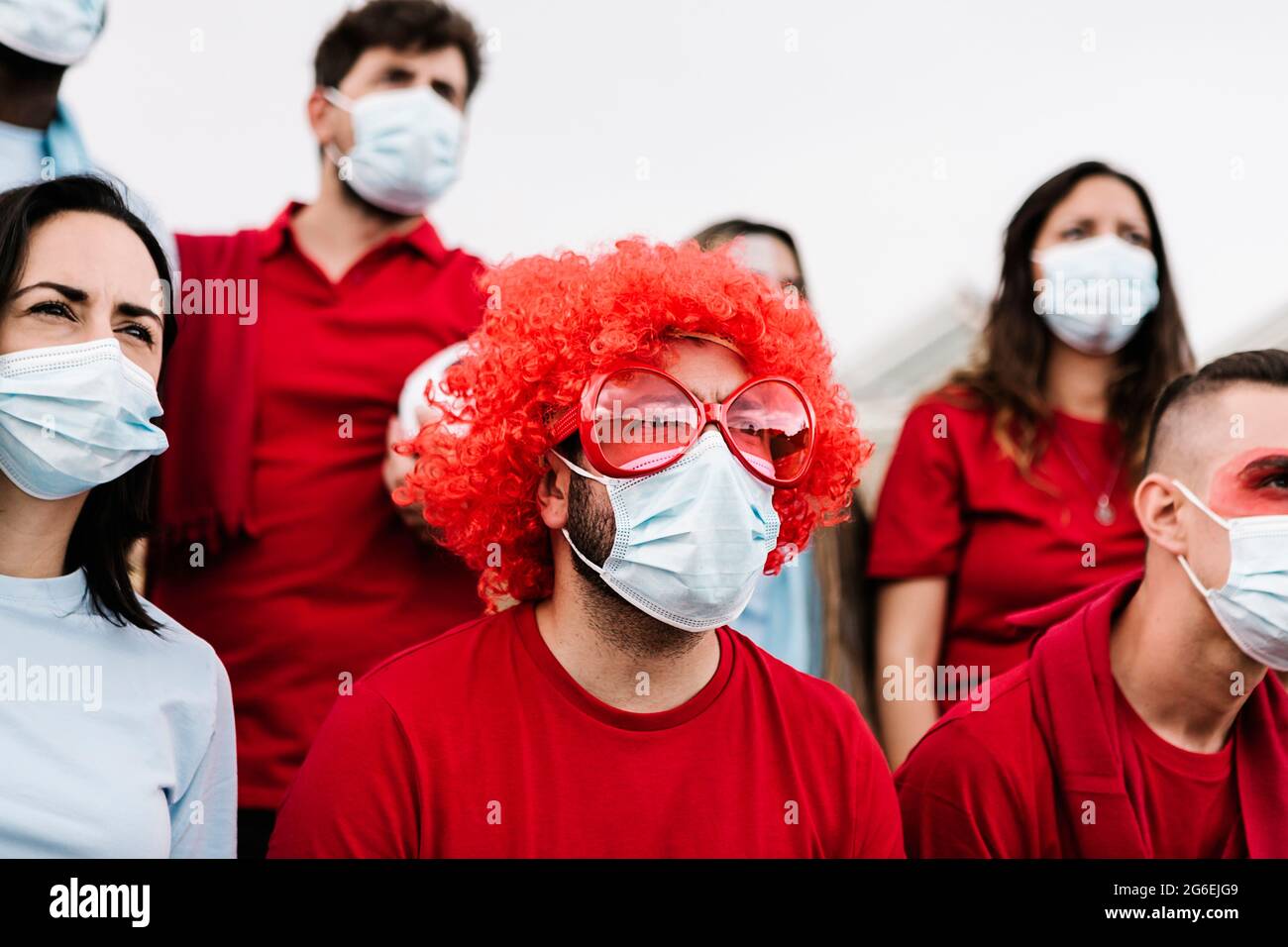 Football supporters mask hi-res stock photography and images - Alamy