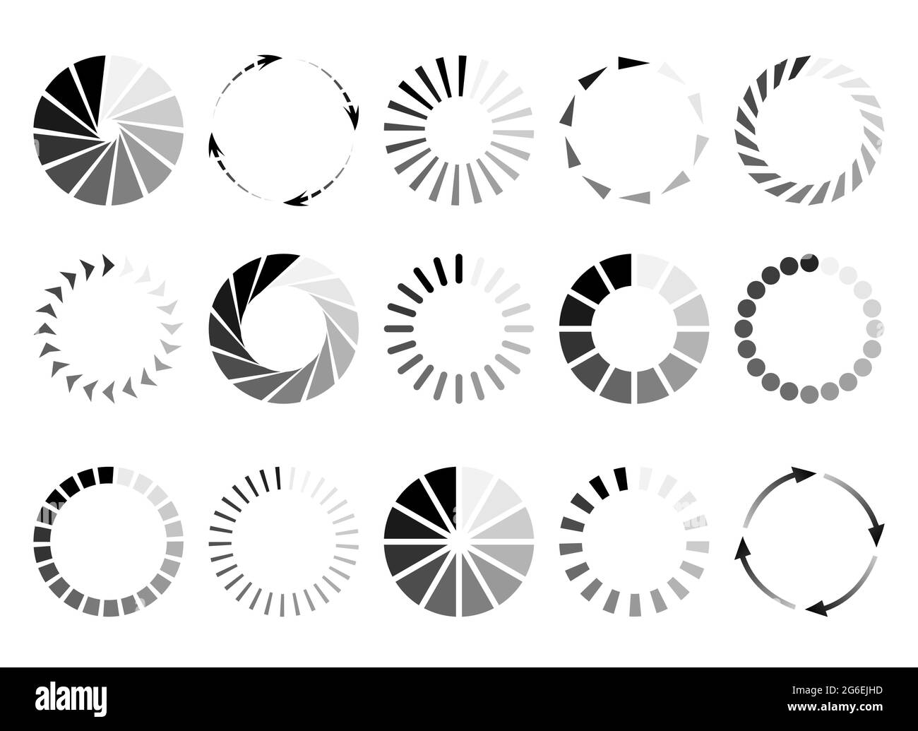 Round page circles, internet loading Stock Vector Image & Art - Alamy