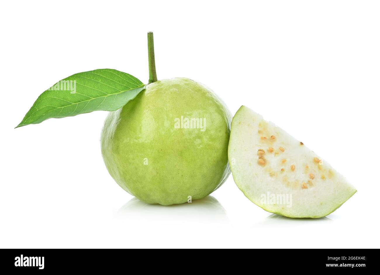 Guava fruit isolated on white background Stock Photo - Alamy