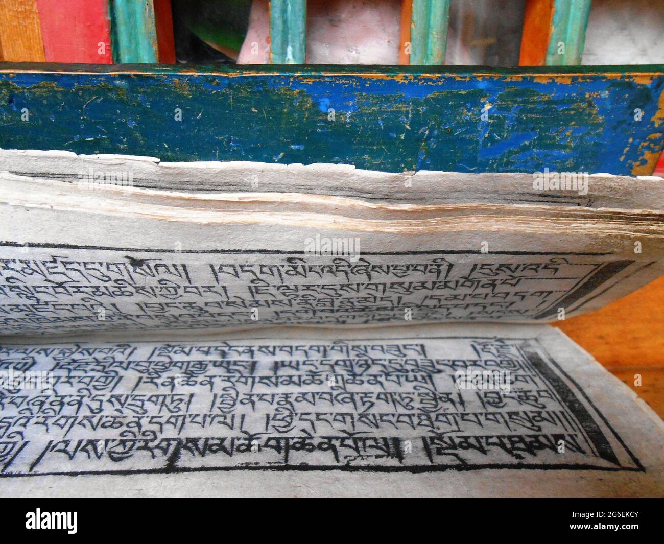 Tibetan Buddhist Manuscript Stock Photo - Alamy