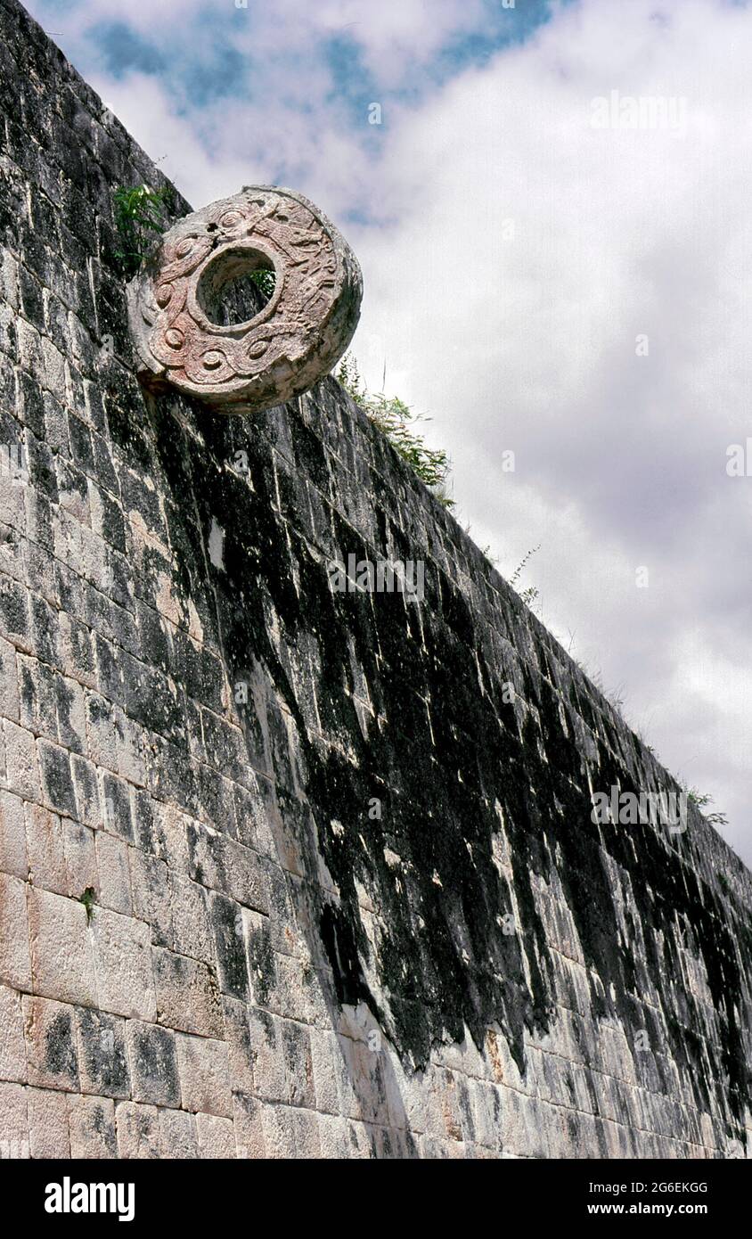 The Ball Game Court at Chichen Itza, one of the most significant ...