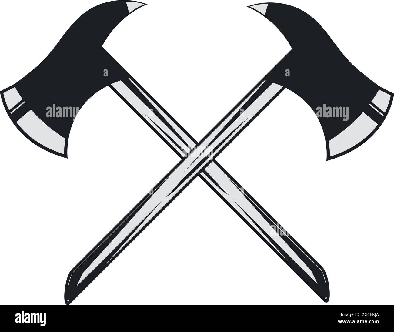 firefighter crossed axes Stock Vector Image & Art - Alamy
