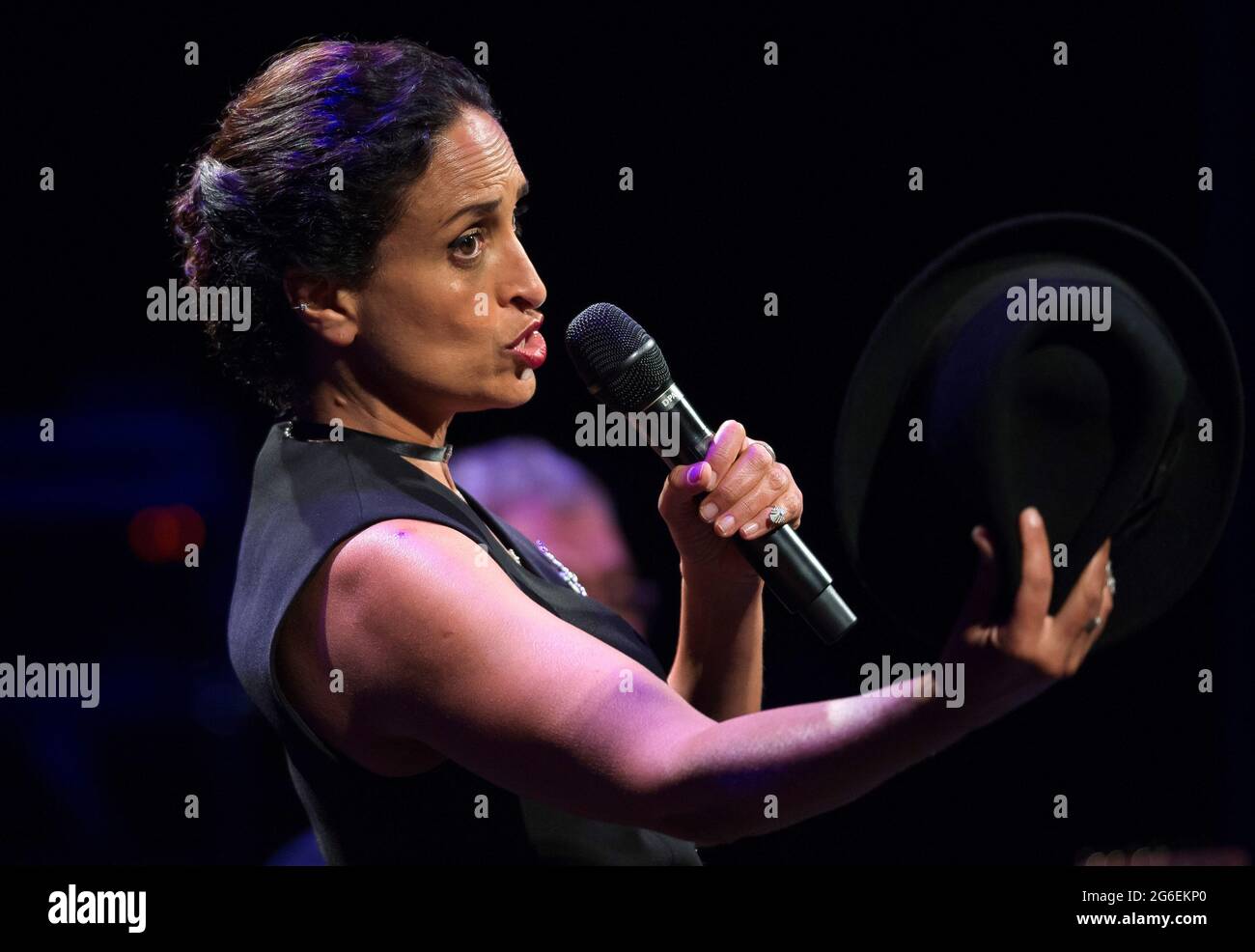 Israeli singer Achinoam Nini, artistically known as 'Noa' performs live ...