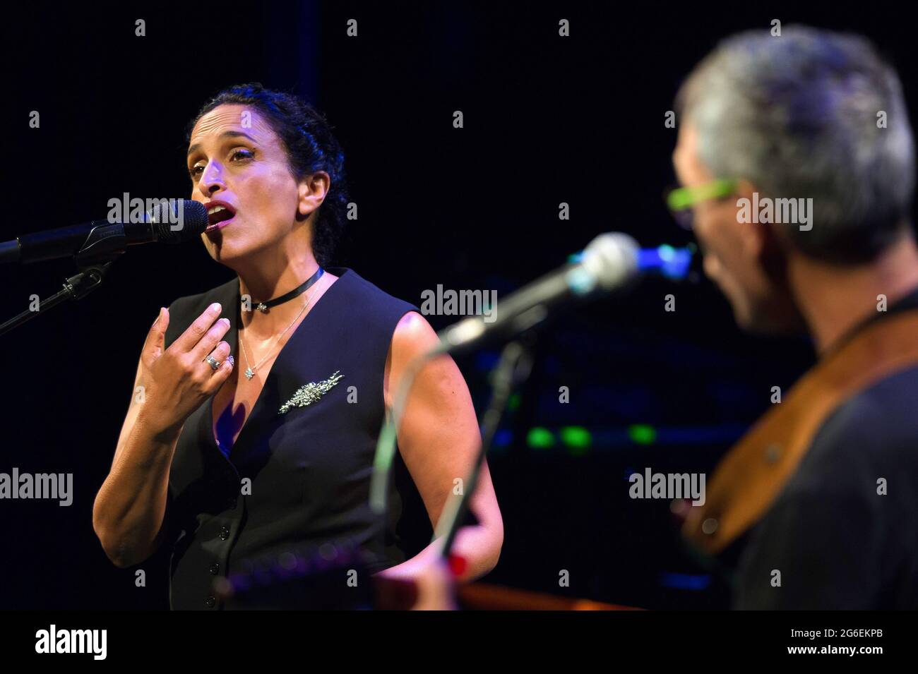 Israeli singer Achinoam Nini, artistically known as 'Noa' performs live ...