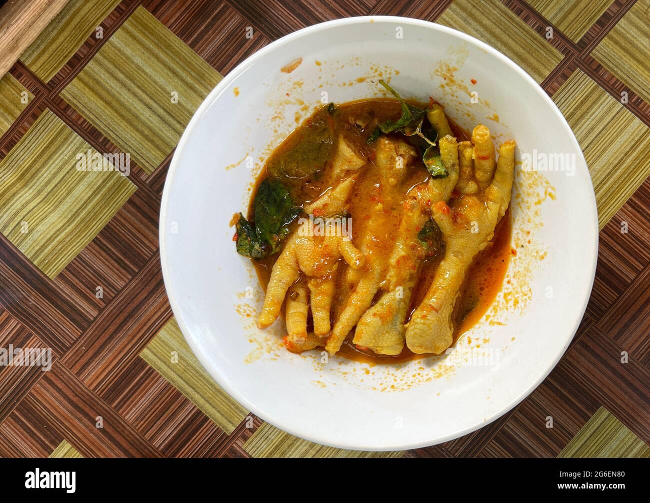 Delicious Spicy Chicken Claws Stock Photo - Alamy