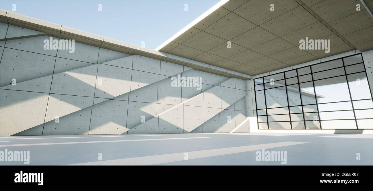 Colorful abstract background: geometric building of cement. (Car ...