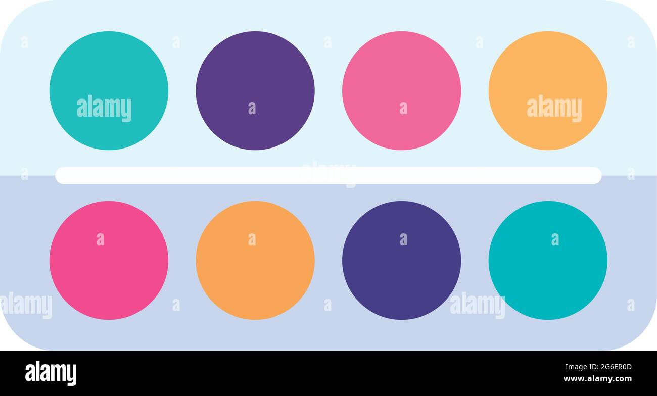 color palette representation Stock Vector Image & Art - Alamy