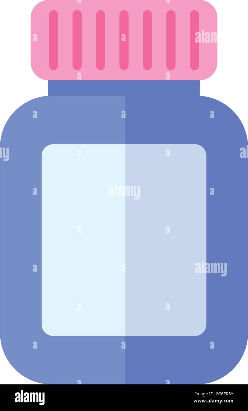 Blue medicine jar Stock Vector Images - Alamy