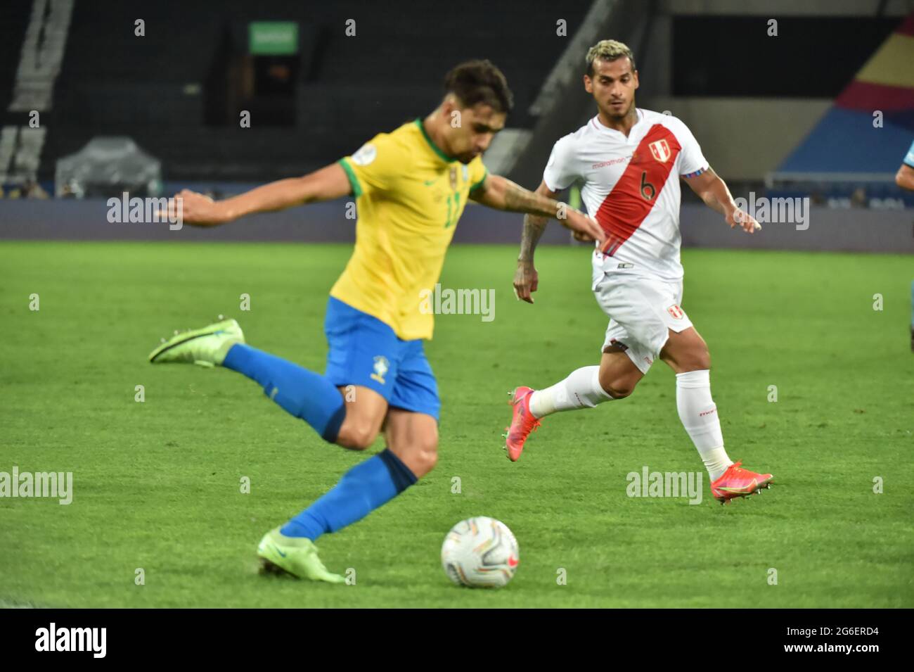 Brazil v Peru, Copa America, Football, Estadio Nilton Santos, Rio de ...