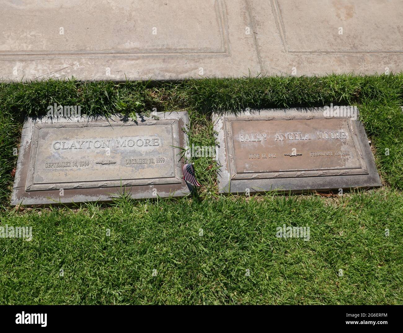 Glendale, California, USA 1st July 2021 A general view of atmosphere of actor Clayton Moore's ...