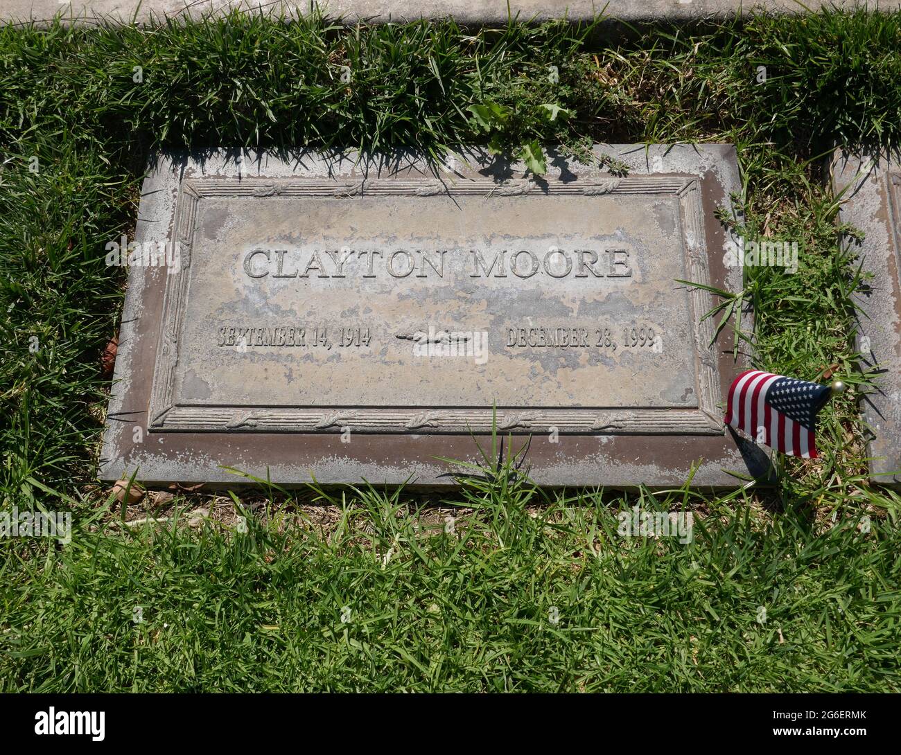 Glendale, California, USA 1st July 2021 A general view of atmosphere of actor Clayton Moore's ...