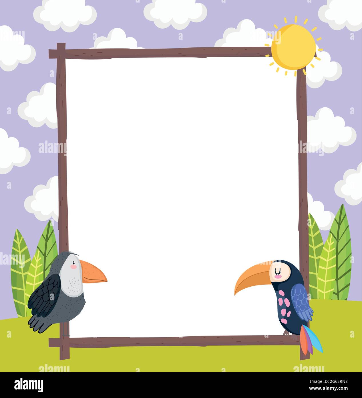 toucan and blank banner Stock Vector Image & Art - Alamy